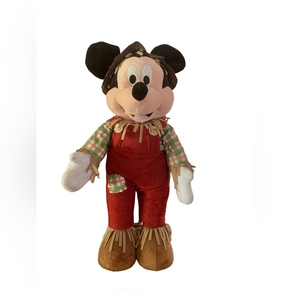 Disney | Holiday | 23 Inches Tall Mickey Mouse Scarecrow Door Greeter ...